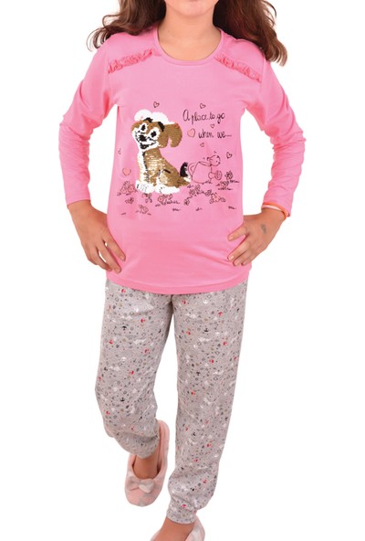 Nicoletta Kız Çocuk Pijama Takımı Uzun Kollu