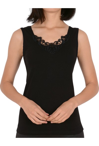 Nicoletta Kadın Atlet Dantelli Geniş Askılı 2'li Paket