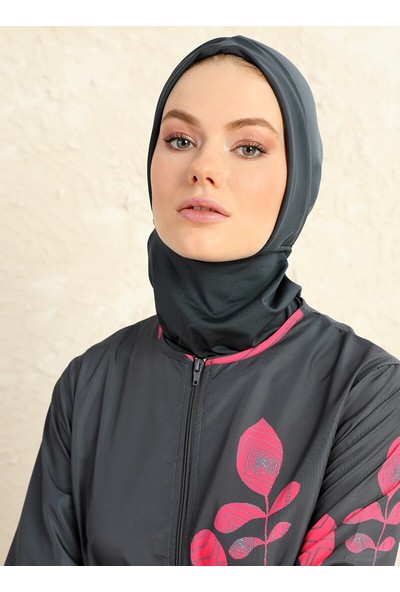 Mayo Bella Kadın Desenli Tam Kapalı Mayo