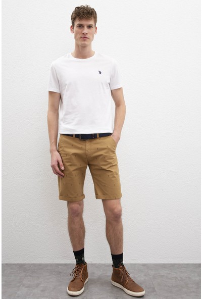 U.S. Polo Assn. Erkek Dokuma Capri Bermuda 50198868-Vr015 U.S. Polo Assn. Erkek Dokuma Capri Bermuda 50198868-Vr015