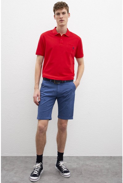 U.S. Polo Assn. Erkek Dokuma Capri Bermuda 50198868-Vr028 U.S. Polo Assn. Erkek Dokuma Capri Bermuda 50198868-Vr028