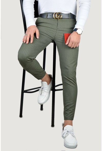 Terapi Men Erkek Keten Pantolon 8K-2200133-029 Haki Terapi Men Erkek Keten Pantolon 8K-2200133-029 Haki