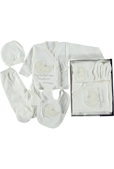 Webombinoo Kuğu Desenli 5 Parça Hastane Çıkış Seti