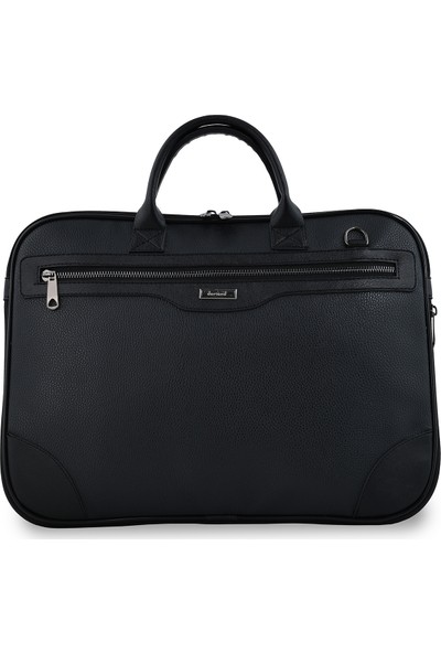 Deriend Bölmeli Slim Evrak Çantası Siyah Deriend Bölmeli Slim Evrak Çantası Siyah