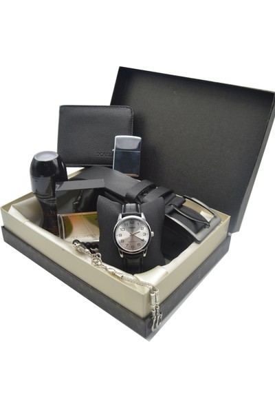 Casio Kol Saati Seti Lüx - Parfüm - Kemer - Cüzdan - Tesbih - Çakmak Ecps-72 Casio Kol Saati Seti Lüx - Parfüm - Kemer - Cüzdan - Tesbih - Çakmak Ecps-72