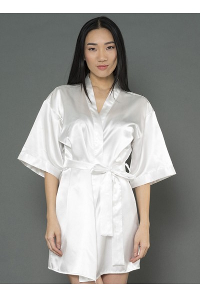 For You Moda Kadın Nakışlı Saten Sabahlık For You Moda Kadın Nakışlı Saten Sabahlık