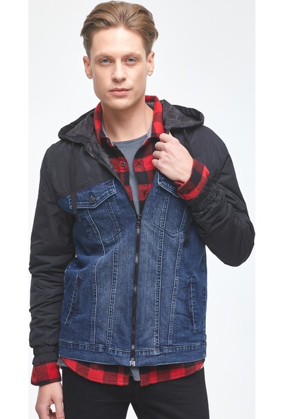 Ltb Elton Dark Royal Wash Erkek Jeans Ceket