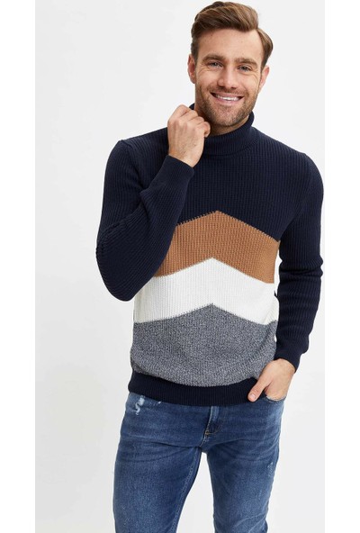 DeFacto Balıkçı Yaka Slim Fit Kazak L9841AZ19WN