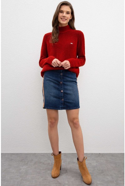 U.S. Polo Assn. Kadın Denim Etek 50214214-DN0022