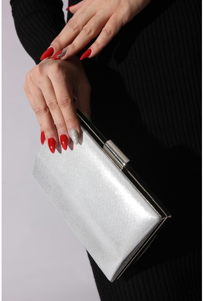 Rovigo Plus Gümüş Sıvama Kadın Çanta