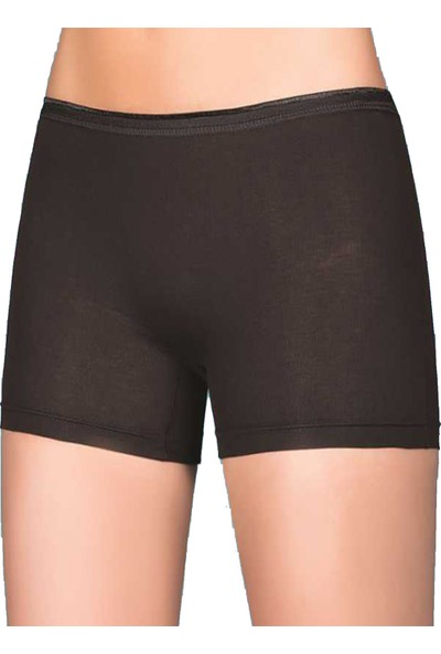Berrak 12'li Paket Kadın Boxer Şort Siyah S Berrak 12'li Paket Kadın Boxer Şort Siyah S