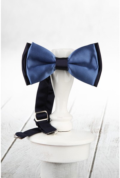 Kravatkolik Mavi Lacivert Renk Saten Papyon SP44 Kravatkolik Mavi Lacivert Renk Saten Papyon SP44