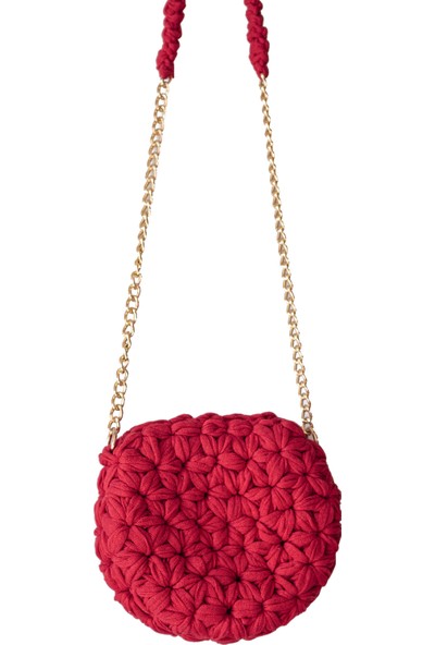 Kavshak Zincir Askılı Mini Örgü Çanta