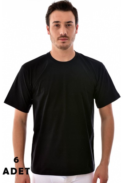 Tutku 6 Adet Tutku 0105 Siyah Erkek Yarım Kol Fanila Tutku 6 Adet Tutku 0105 Siyah Erkek Yarım Kol Fanila