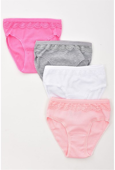 Tutku 6 Adet Kız Çocuk % 100 Pamuk Külot