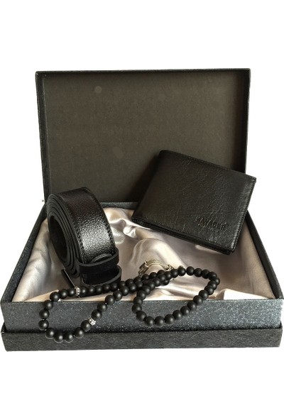 Forentina Erkek Kemer Cüzdan Set- Bileklik Tesbih Ps0455 Forentina Erkek Kemer Cüzdan Set- Bileklik Tesbih Ps0455