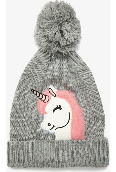 Koton Kids Kız Çocuk Islemeli Bere