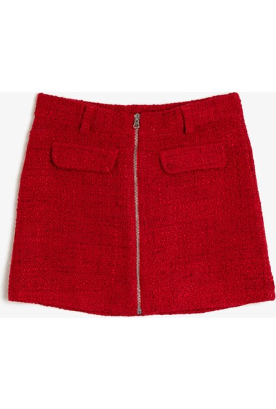Koton Kids Kız Çocuk Fermuar Detaylı Etek