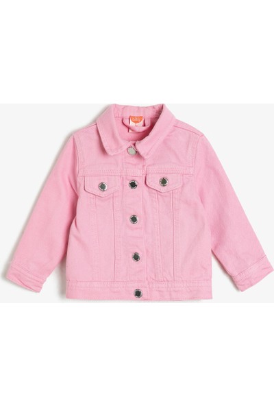 Koton Kız Bebek Dügme Detayli Mont