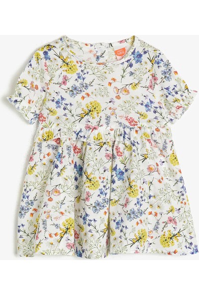 Koton Kids Kız Bebek Desenli Elbise