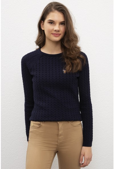 U.S. Polo Assn. Kadın Triko Kazak 50206824-VR033 U.S. Polo Assn. Kadın Triko Kazak 50206824-VR033