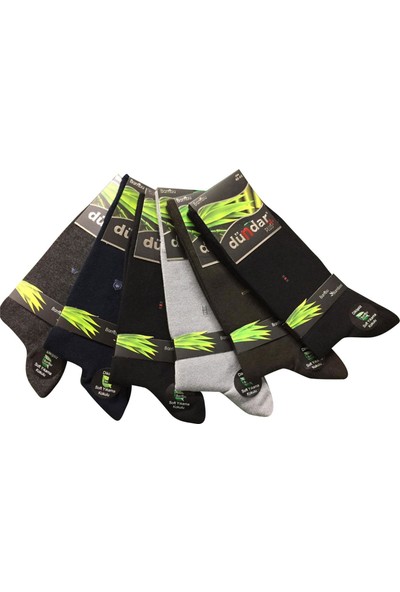 Dündar 12'Li Bambu Erkek Çorap Dikişsiz Solmaz