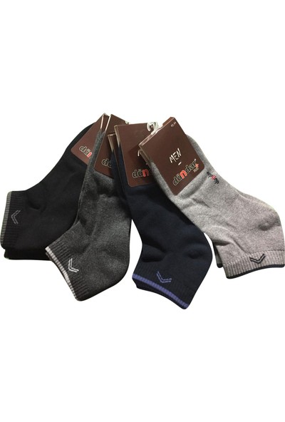 Dündar 8'Li Dikişsiz Tabanı Havlu Erkek Patik Çorap