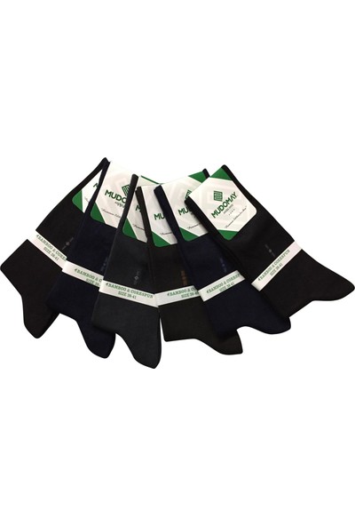 Mudomay 6'Lı Premium Dikişsiz Bambu Erkek Çorap