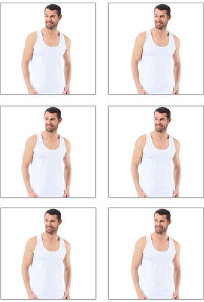 Özkan 6'lı Paket Erkek Ribana Atlet 0113 Özkan 6'lı Paket Erkek Ribana Atlet 0113
