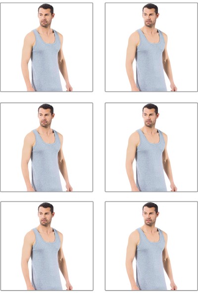 Özkan 6'lı Paket Erkek Ribana Atlet 0113