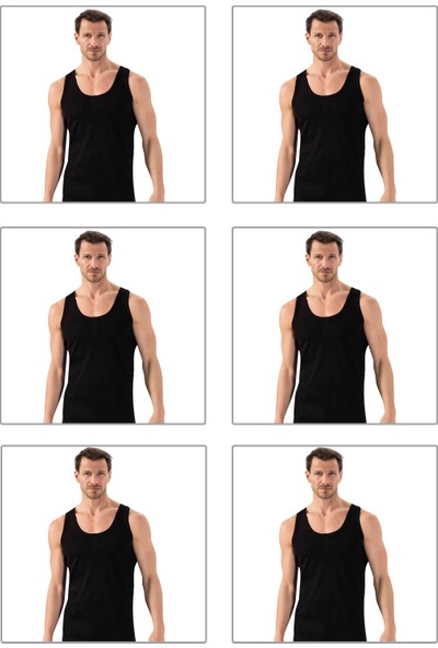 Özkan 6'lı Paket Erkek Ribana Atlet 0113