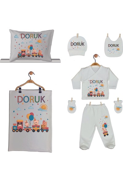 Pia Baby Gl 1918-06 İsme Özel Yastık Battaniye Zıbın Set Pia Baby Gl 1918-06 İsme Özel Yastık Battaniye Zıbın Set