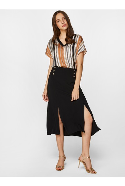 Faik Sönmez Yırtmaçlı Etek 60328