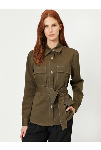 Koton Beli Bağlamalı Ceket