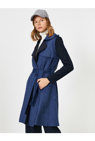 Koton Süet Görünümlü Trençkot