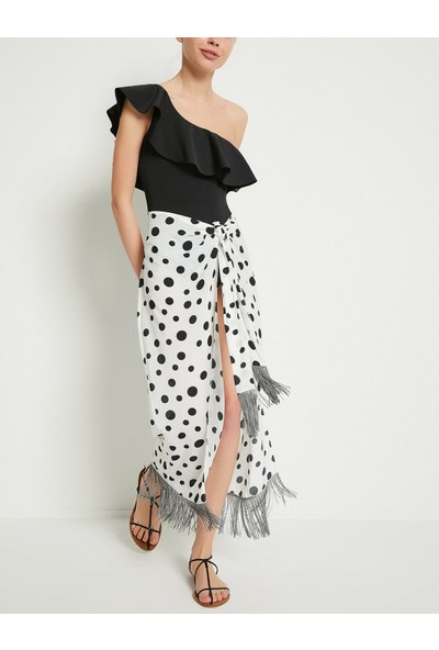 Koton Kadın Puantiye Detayi Etek