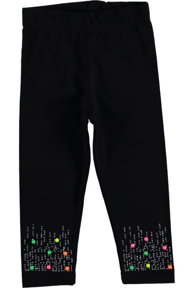 Timi Kids Kız Çocuk Paça İncili Taşlı Tayt