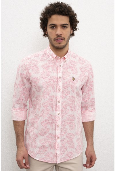 U.S. Polo Assn. Erkek Açık Pembe Gömlek Uzunkol U.S. Polo Assn. Erkek Açık Pembe Gömlek Uzunkol