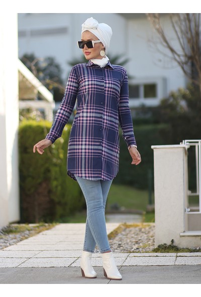 Por La Cara Kadın Kareli Gömlek