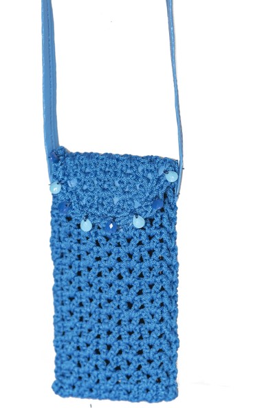 Kavshak Boncuk Detaylı Cep Telefonu Çantası