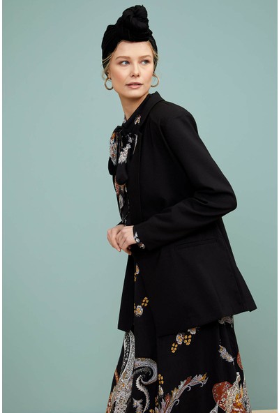 DeFacto Basic Tek Düğme Blazer Ceket N5807AZ20SP DeFacto Basic Tek Düğme Blazer Ceket N5807AZ20SP