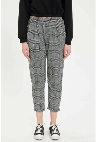 Defacto Beli Lasitkli Duble Paça Havuç Pantolon M9898AZ20SP Defacto Beli Lasitkli Duble Paça Havuç Pantolon M9898AZ20SP