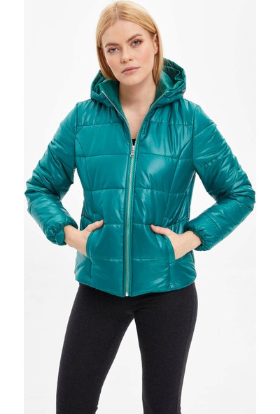 DeFacto Kapüşonlu Basic Şişme Mont M5723AZ20SP