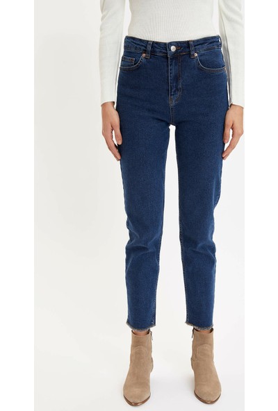 Defacto Lina Yıkamalı Mom Fit Jean Pantolon M8454AZ20SP