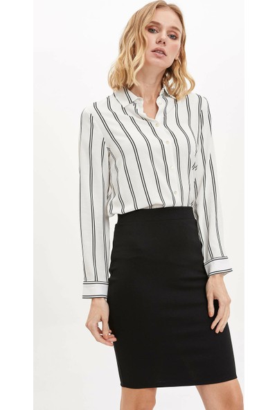 DeFacto Regular Fit Normal Bel Dantel Mini Örme Etek K6736AZ20SP