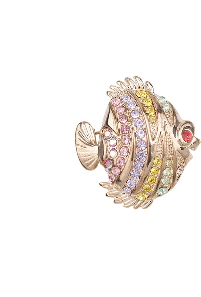 Lavisera Renkli Balık Broş