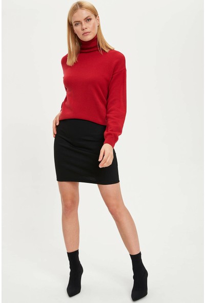 DeFacto Regular Fit Örme Etek N0765AZ20SP