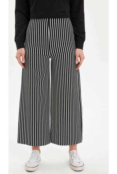 DeFacto Relax Fit Çizgili Krep Pantolon N8594AZ20SP