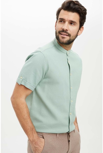 DeFacto Regular Fit Basic Kısa Kollu Gömlek M7179AZ20SP