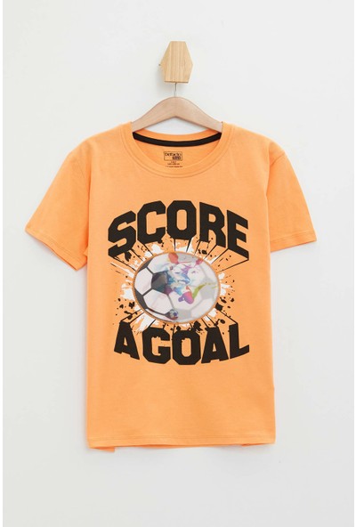 DeFacto Erkek Çocuk Hologram Baskılı Kısa Kollu Tişört M7049A620SP